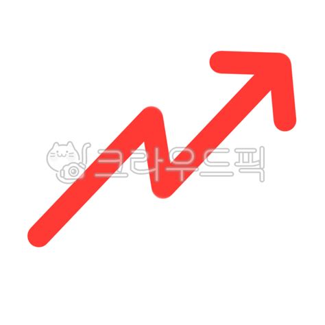 상승 화살표 주식 상승장 상향 사진이미지일러스트캘리그라피 Lusabi작가