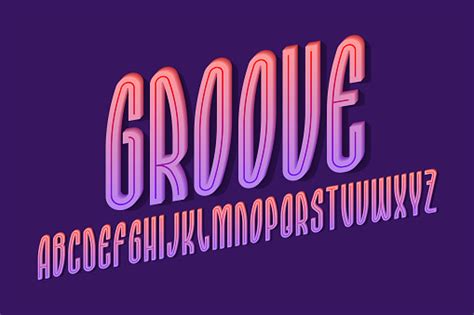 중간 홈 하이 핑크 보라색 문자의 볼륨 알파벳 3d 디스플레이 경사 글꼴 고립 된 영어 알파벳 0명에 대한 스톡 벡터 아트 및 기타 이미지 Istock