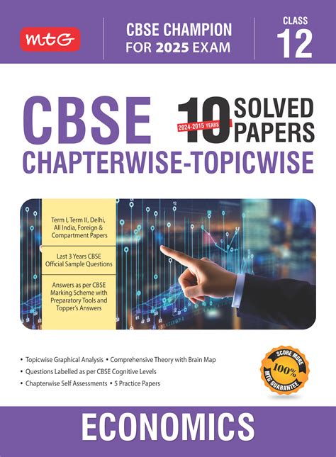 Cbse 10 Years 2024 2015 Chapterwise Topicwise Solved Papers Class 12 Economics Pyq Book