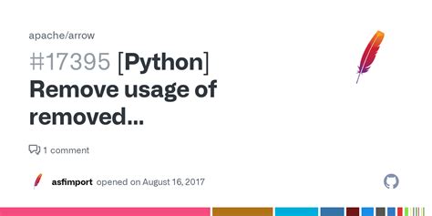 [python] remove usage of removed jemalloc memory pool in python api docs · issue 17395 · apache