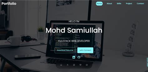 GitHub MOHDSAMIULLAH Portfolio