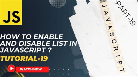 how to enable and disable drop down menu list in javascript youtube