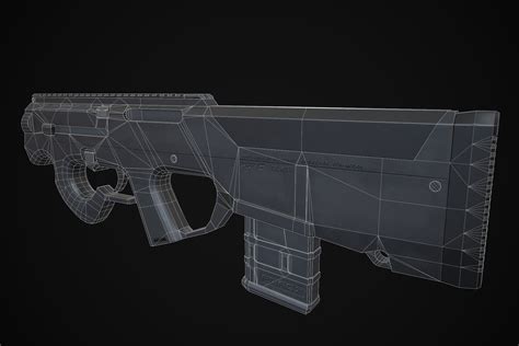 3d Model Magpul Pdr Vr Ar Low Poly Cgtrader