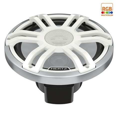 Hertz Hmx 8 S Ld Sw 8” Coaxial Marine Speakers With Led White