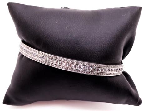 Find And Bid On Lot 1785 White Sapphire Bangle Bracel Now For Sale At Auction