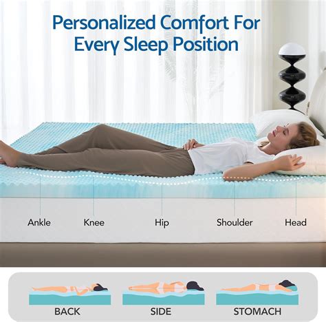 Bednew 3 Inch Memory Foam Mattress Topper Queen Cooling Gel Infused