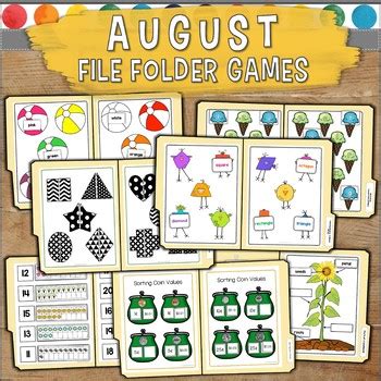 Summer File Folder Game Bundle By Exceptional Thinkers TpT