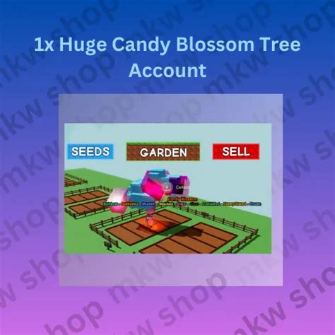 【grow A Garden】1x Huge Candy Blossom Tree Account Cheap Fast Delivery