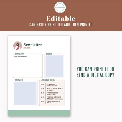 NEW 2023 PRIMARY NEWSLETTER Digital Download Printable Editable Etsy