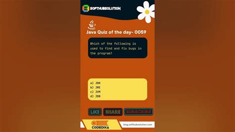 Java Quiz Of The Day 0059 🔥learnjava Pythonquiz Codedixa