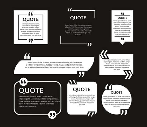 Premium Vector Modern Block Quote And Pull Quote Design Elements