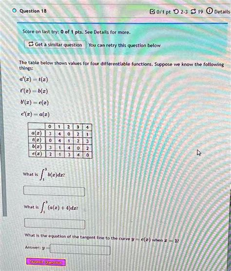 solved question 18 score on last try 0 of 1 pt see details for more