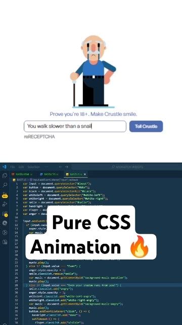 Make Crustle Smile Captcha Css Animation Youtube