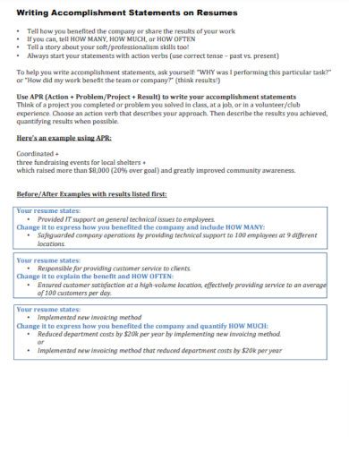 13 Work Accomplishment Examples Pdf Docs Examples