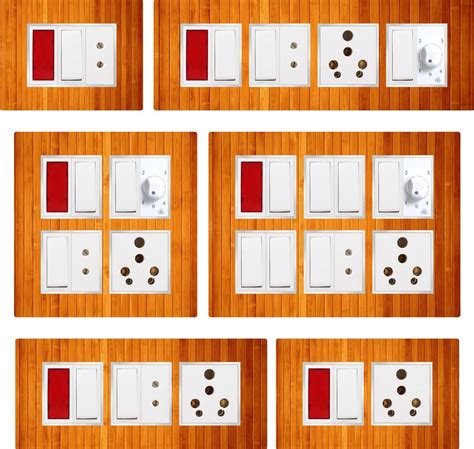 Cozo Silver Fancy Modules Wall Socket Switch Extension Board At