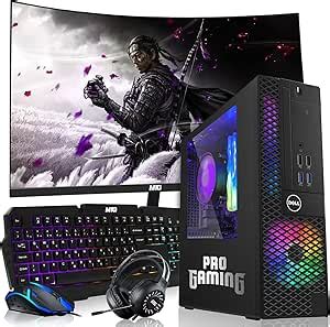Amazon Com Dell OptiPlex Desktop PC Intel Core I GB ARGB RAM TB SSD Inch Curved