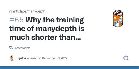 why the training time of manydepth is much shorter than monodepth2