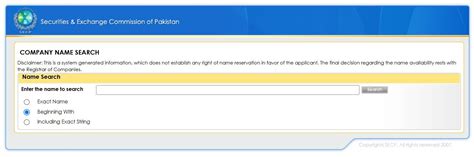 Secp Company Name Search Step By Step Guide For Reservation