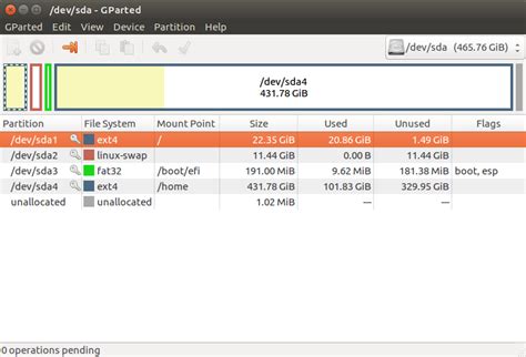 Gparted Give More Space To My Root Partition Ask Ubuntu