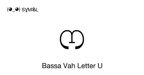Bassa Vah Letter U 유니코드 번호 U16aea 📖 기호의 의미 알아보기 복사 And 📋 붙여넣기 ‿ Symbl