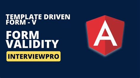 24 Angular 16 Template Driven Form 5 Form Validity Youtube