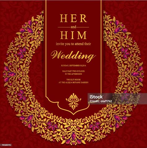 결혼식 초대 카드 템플릿 패턴 골드와 크리스탈 종이에 컬러 배경 결정체에 대한 스톡 벡터 아트 및 기타 이미지 결정체 결혼 의식 결혼식 Istock