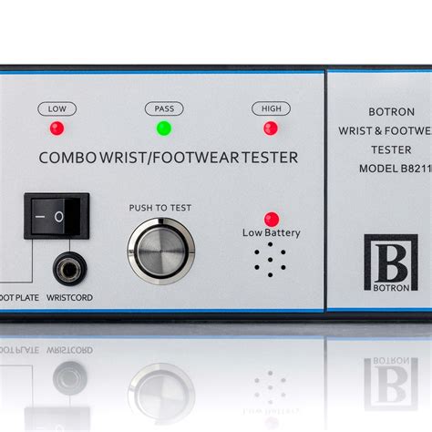 Combo Testers For Verifying Wrist Strap And Footwear Botron Botron Company Inc