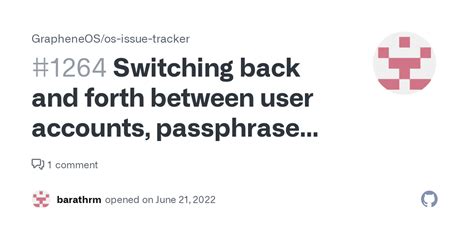 Switching Back And Forth Between User Accounts Passphrase Can T Be