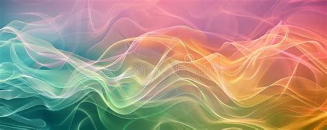 A Colorful Gradient Wave Pattern Featuring Smooth Flowing Lines Transitioning From Green To
