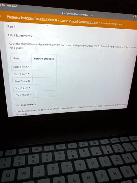 i need help filling in this chart 3 pm mon jun ed2go cbldrfference
