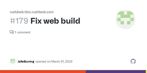 Fix Web Build Issue Rustdesk Doc Rustdesk GitHub