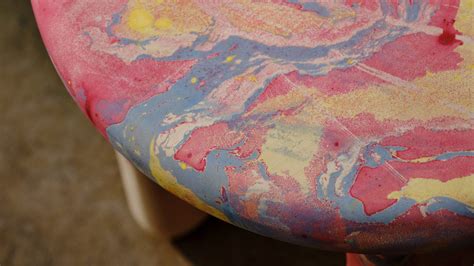 Brogan Cox And Nat Maks Apply Ink Marbling To Tides Tables