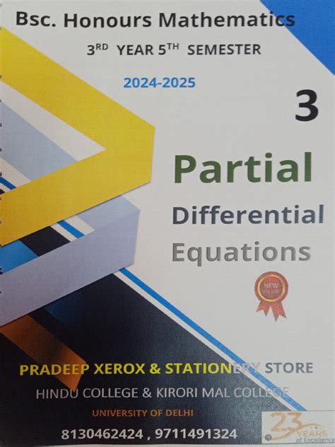 Maths Sem 5 Partial Differential Equations Pdf