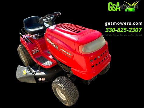 42″ Mtd Pro Riding Lawn Tractor W 18hp Engine Does Not Run Lawn Mowers For Sale And Mower