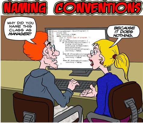 Programmer Naming Conventions Comic Strip Fromdev