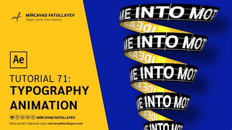 Creative Typography Animation After Effects Tutorial YouTube