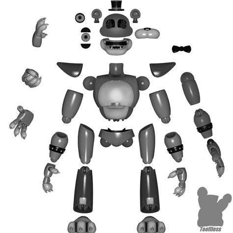 Blank Glamrock Freddy Png Pack By Tooflless On Deviantart