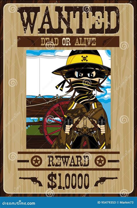 Wanted Poster Cartoon Character At Molly Cruz Blog