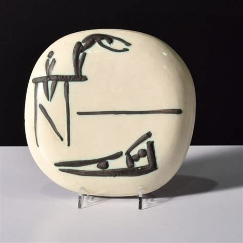 Pablo Picasso Plongeurs Plate Madoura Ar 377 Sold At Auction On