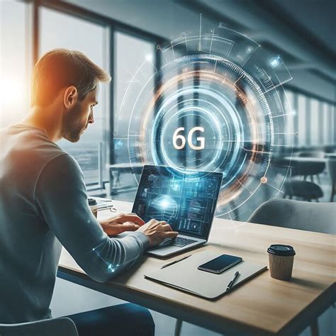 Futurism Perspective Of Digital Technology Nomads Lifestyle Premium