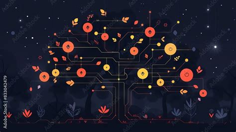 Version Control A Branching Tree Or Flowchart Symbolizing Version Control Systems Like Git