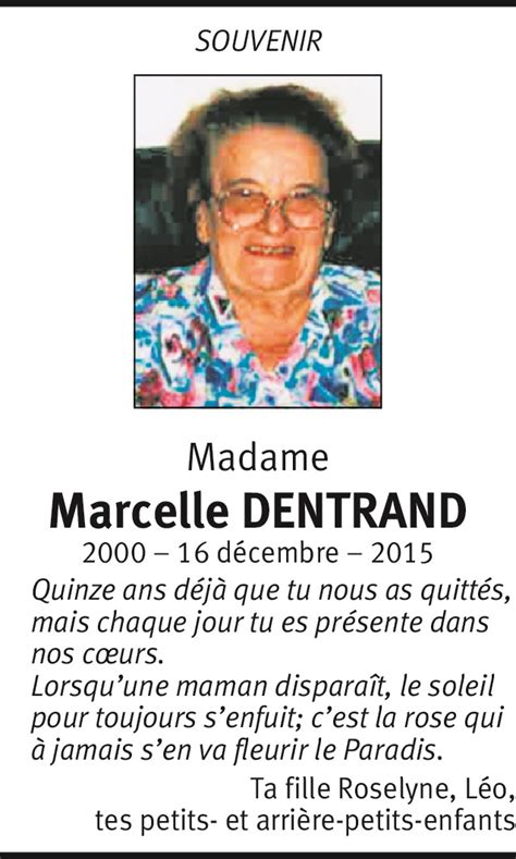 Marcelle Dentrand Hommages