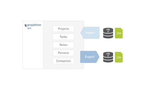 Import Export Module Projektron Bcs Projektmanagement Software