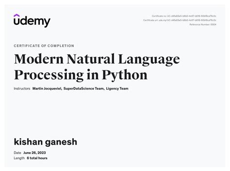 Kishan Ganesh On Linkedin Udemy Course Completion Certificate