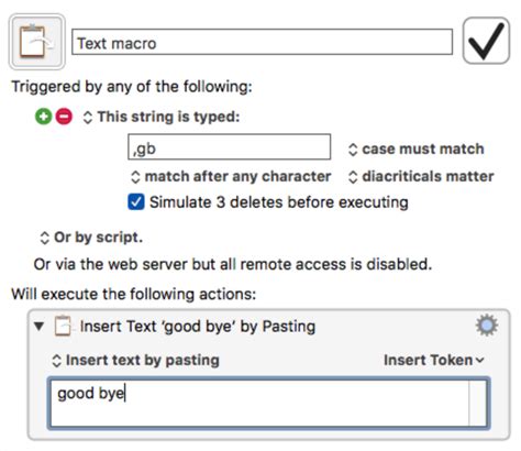 Solved My Text Macro Is Triggered By A Typed String How Do I Trigger