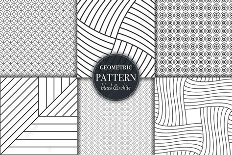 6 흑백 회색조 기하학적 패턴 배경 세트 미술 미니멀리스트 주형 배경 일러스트 및 사진 무료 다운로드 Pngtree