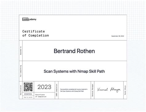 Bertrand Rothen On Linkedin Scan Systems With Nmap Skill Path From