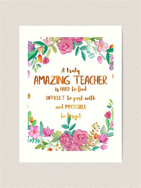 A Truly Amazing Teacher Is Hard To Find Quote Teacher T Teacher