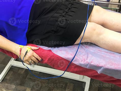 A Person Is Given A Bioimpedance Medical Analysis To Diagnose Body