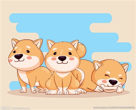 卡通柴犬设计图 广告设计 广告设计 设计图库 昵图网